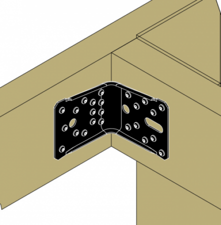 ABR 100 PB | Constructie hoekijzer - Zwarte afwerking - KreQ